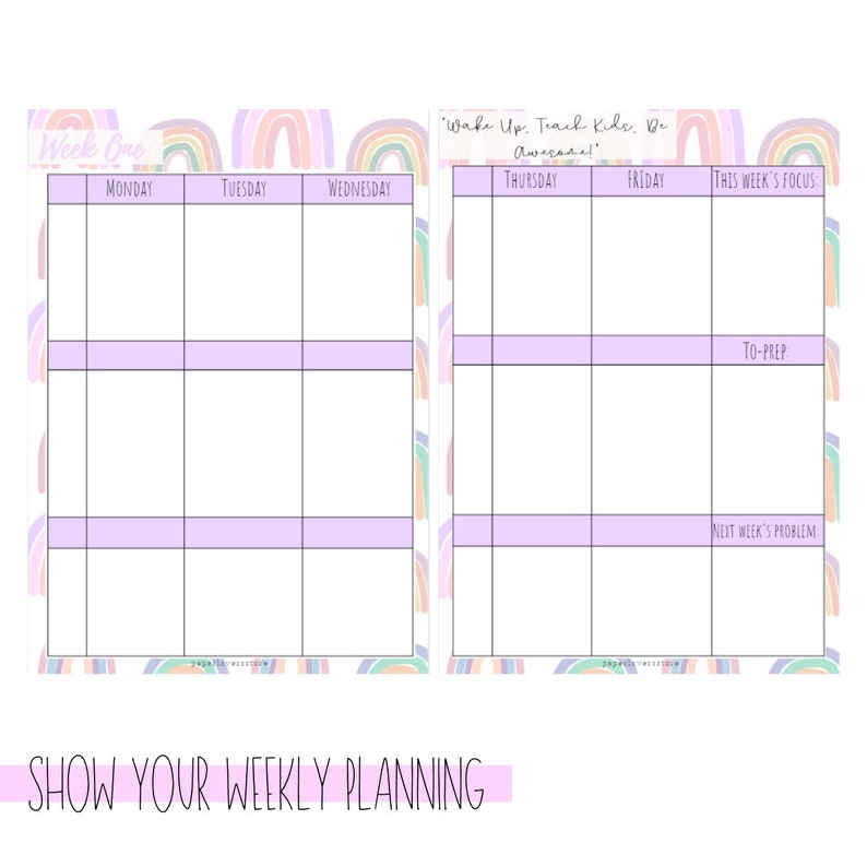 Prac Planner, Pre - Service Teacher Planner, Practicum Planner, Meet ...