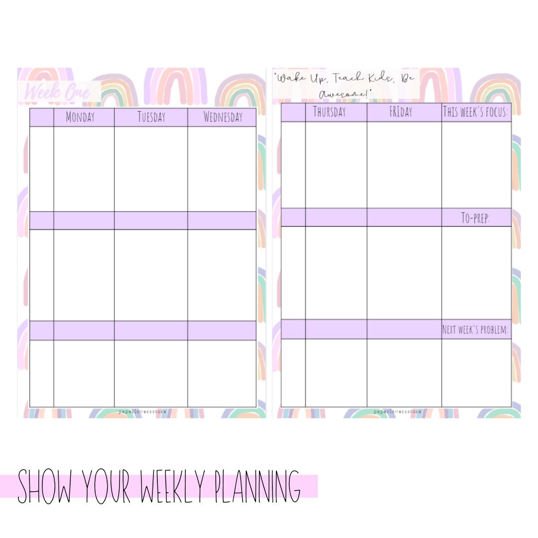 Prac Planner, Pre Service Teacher Planner, Practicum Planner, Meet the ...