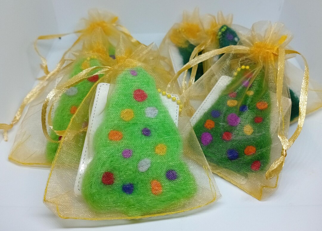 Needle Felted Wool Christmas Tree Ornament: Handmade Xmas Decoration - Etsy