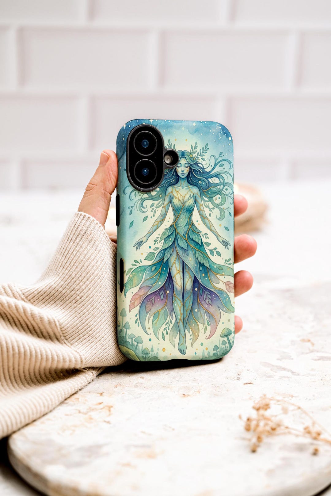 Kintsugi Forest Fairy Magnetic Impact-resistant Phone Case: Watercolor ...