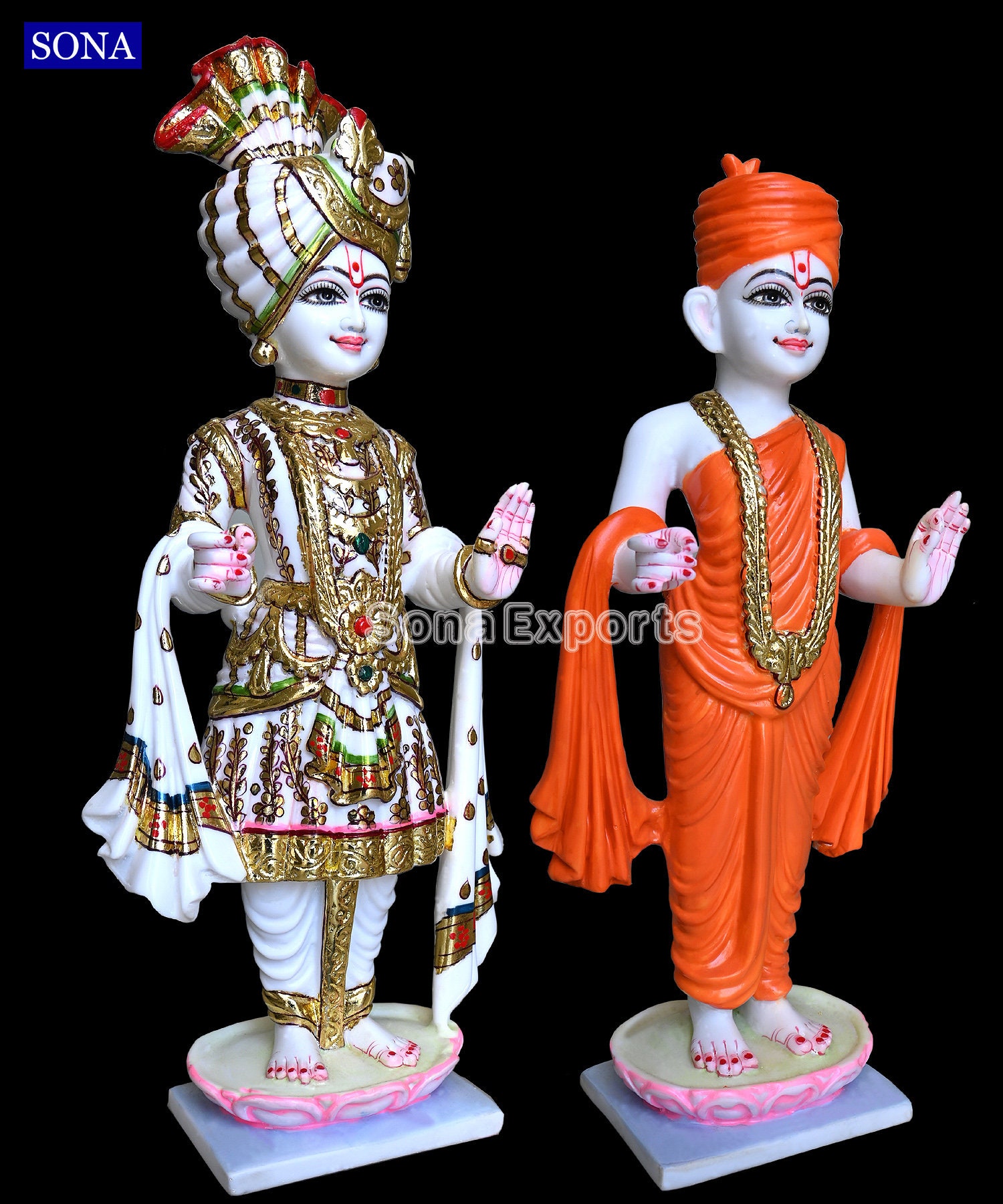 Buy 18 Inch White Swami Narayan Statue, Swaminarayan Statue, Cultured ...