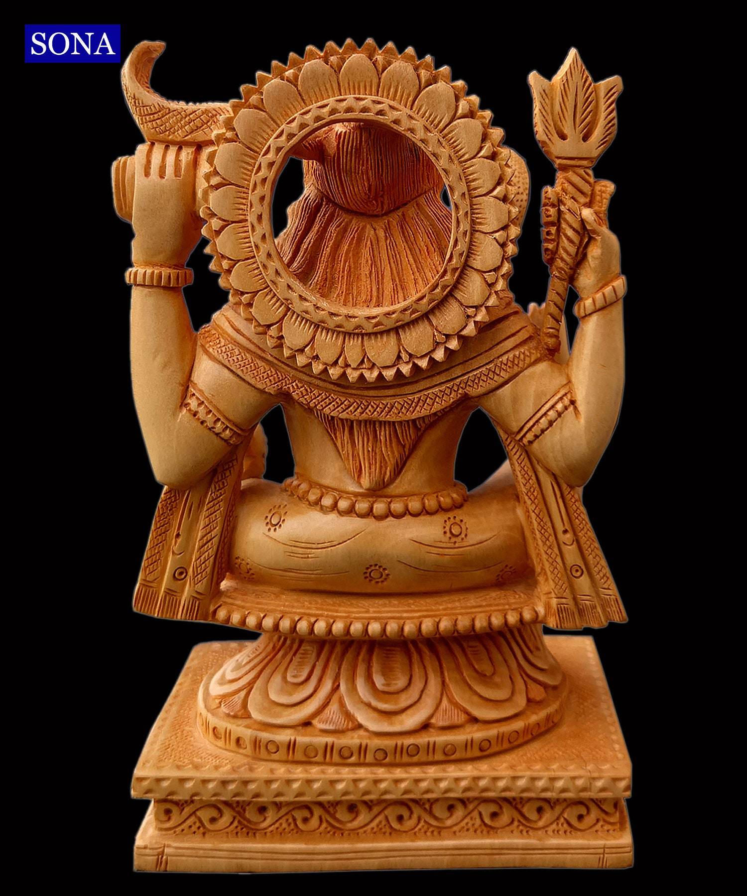 Wooden Shiva Idol, Wooden Shiv Idol, Wooden Shankar Idol, Wooden Shiv ...