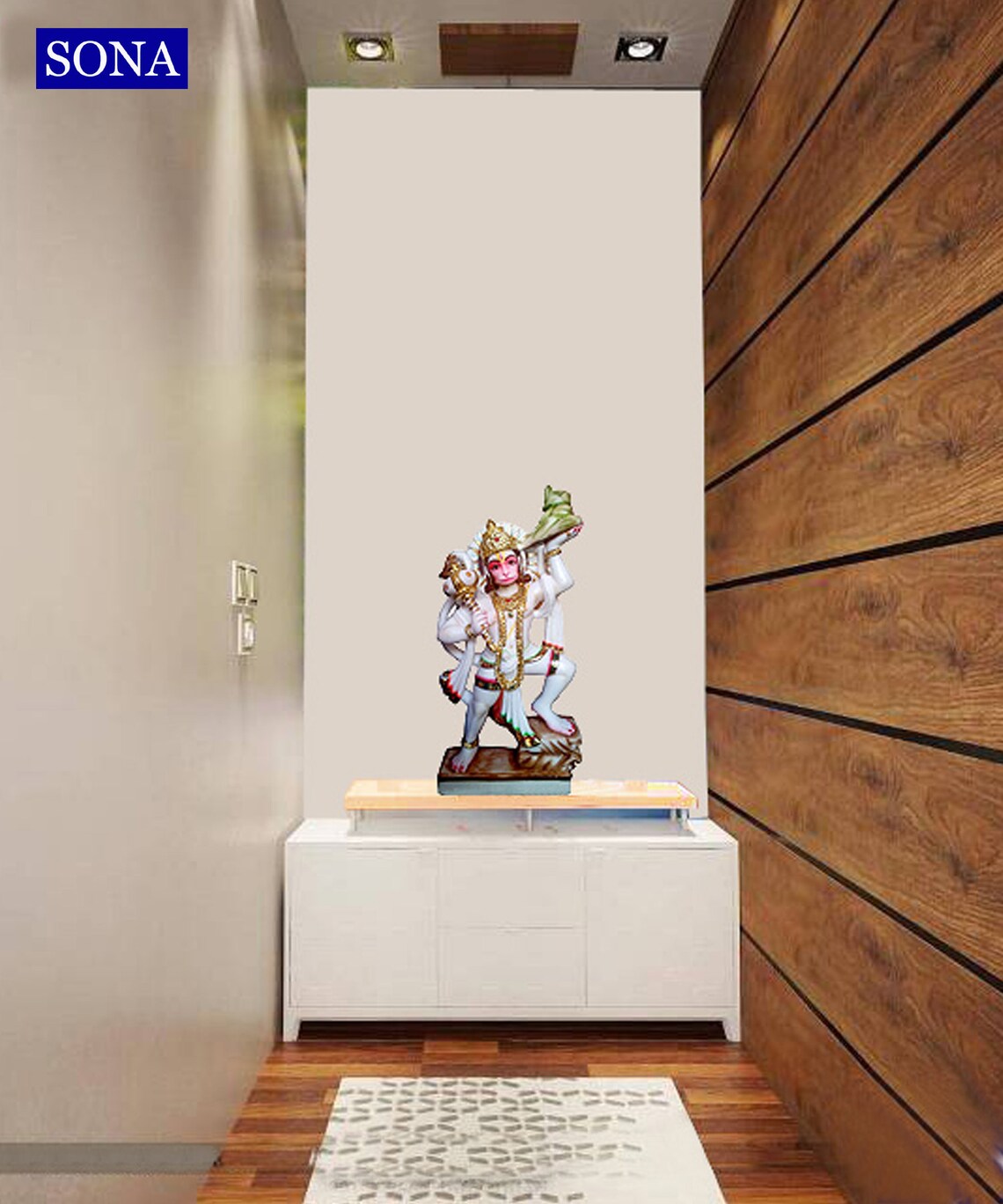 Marble Veer Hanuman Statue Marble Hanuman Idols Marble - Etsy