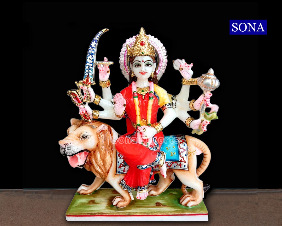 Marble Durga Statue, Marble Durga Idol, Durga Moorti, Durga Murti ...
