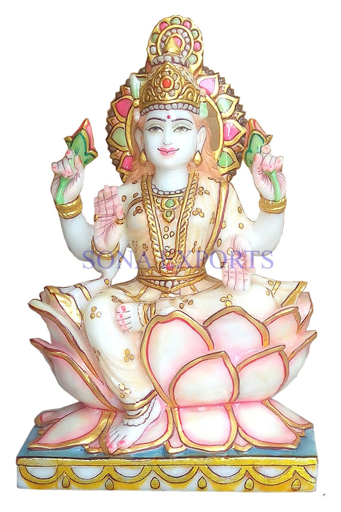 12'' Divine Laxmi Marble Statue Murti Pooja Idols | Etsy