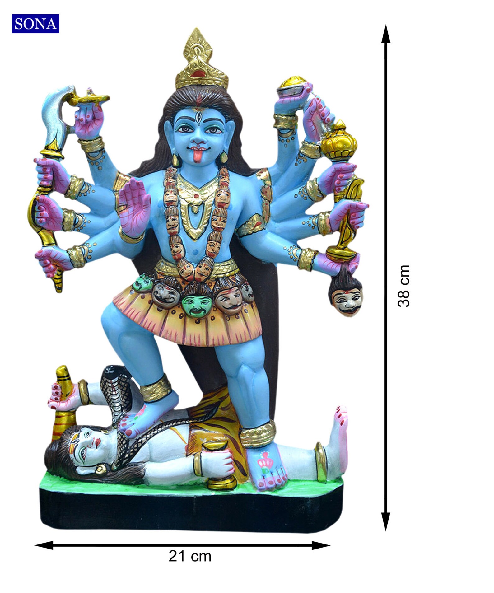 Marble Maha Kali Maa Statue Kaali Idols Murti Moorti Sculpture - Etsy