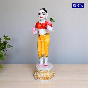 18 Inch Marble Srimati Vrinda Devi Idols, Vrinda Devi Statue, Vrinda ...