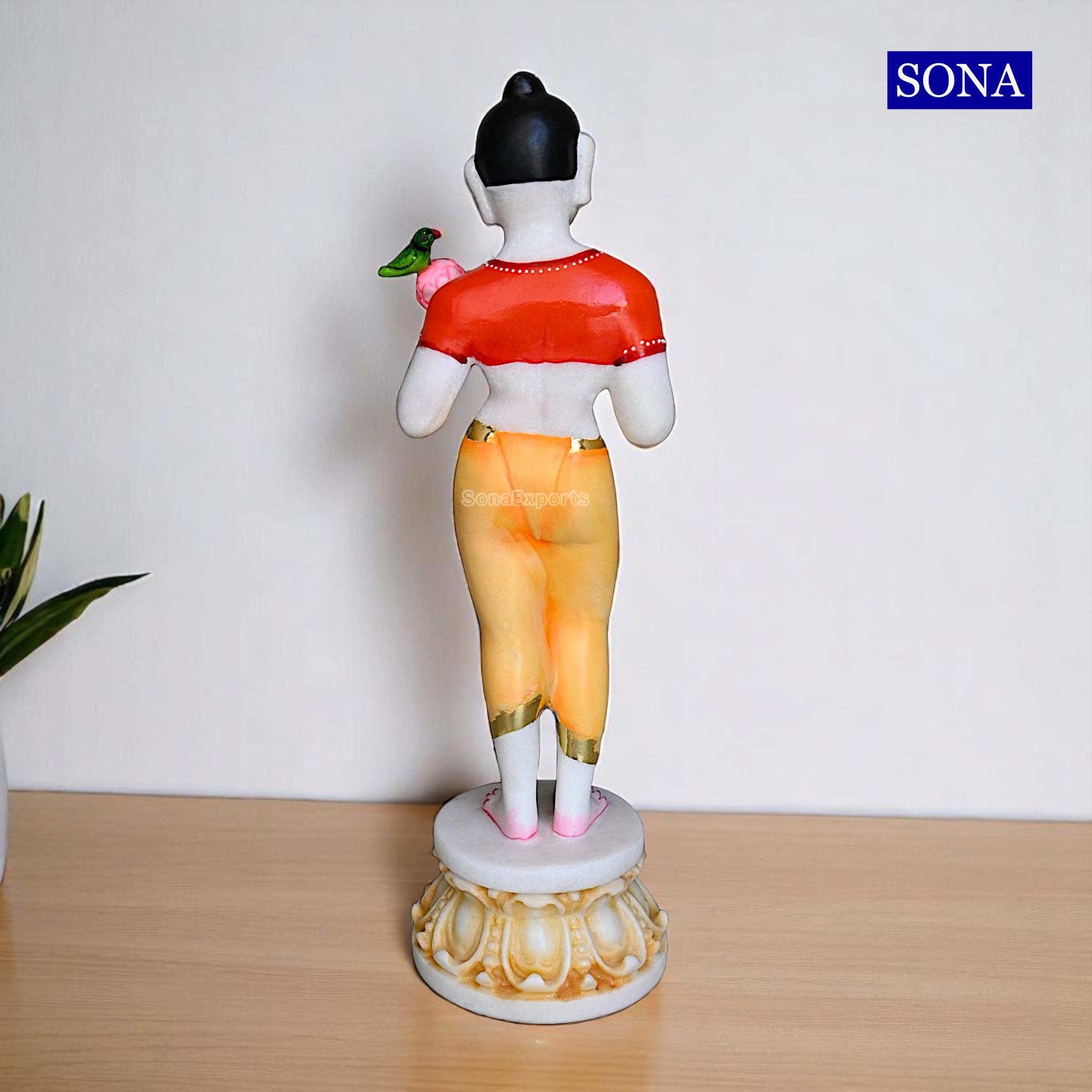18 Inch Marble Srimati Vrinda Devi Idols, Vrinda Devi Statue, Vrinda ...