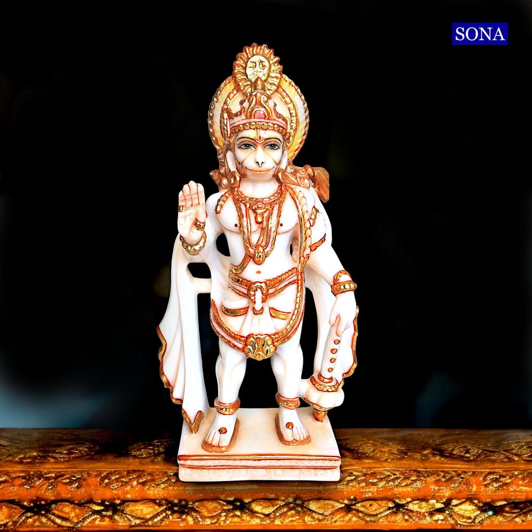 Hanuman Statue Idol Sculpture Murti 13 Inch, Bajrangbali Statue Idol ...