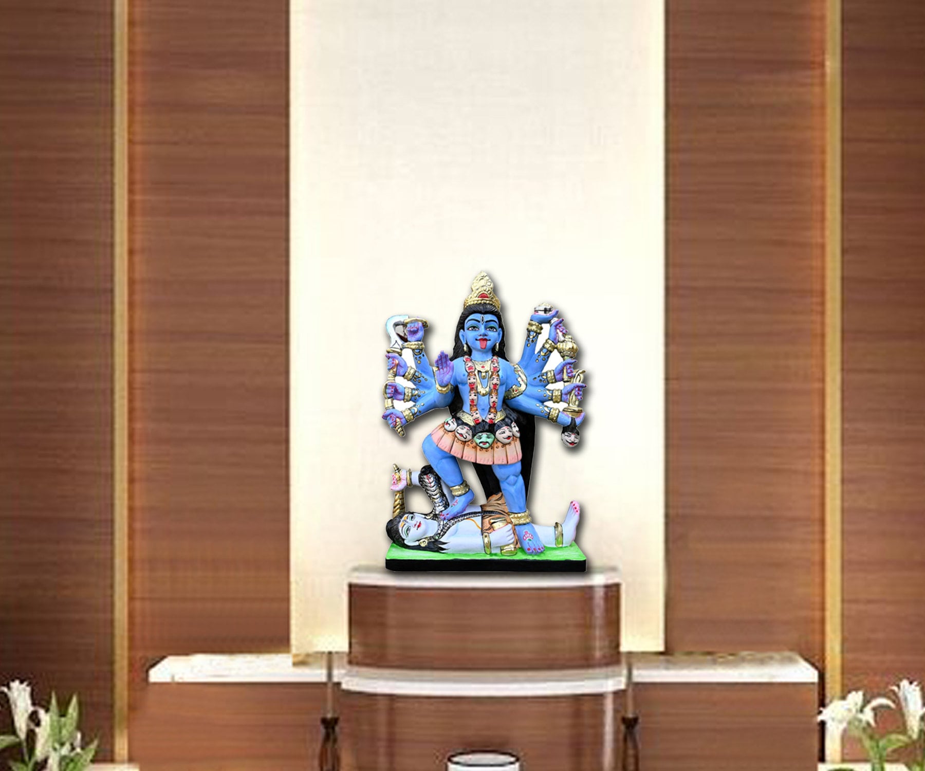 Black Marble Goddess Kali Statue Marble Kaali Statue Kali - Etsy