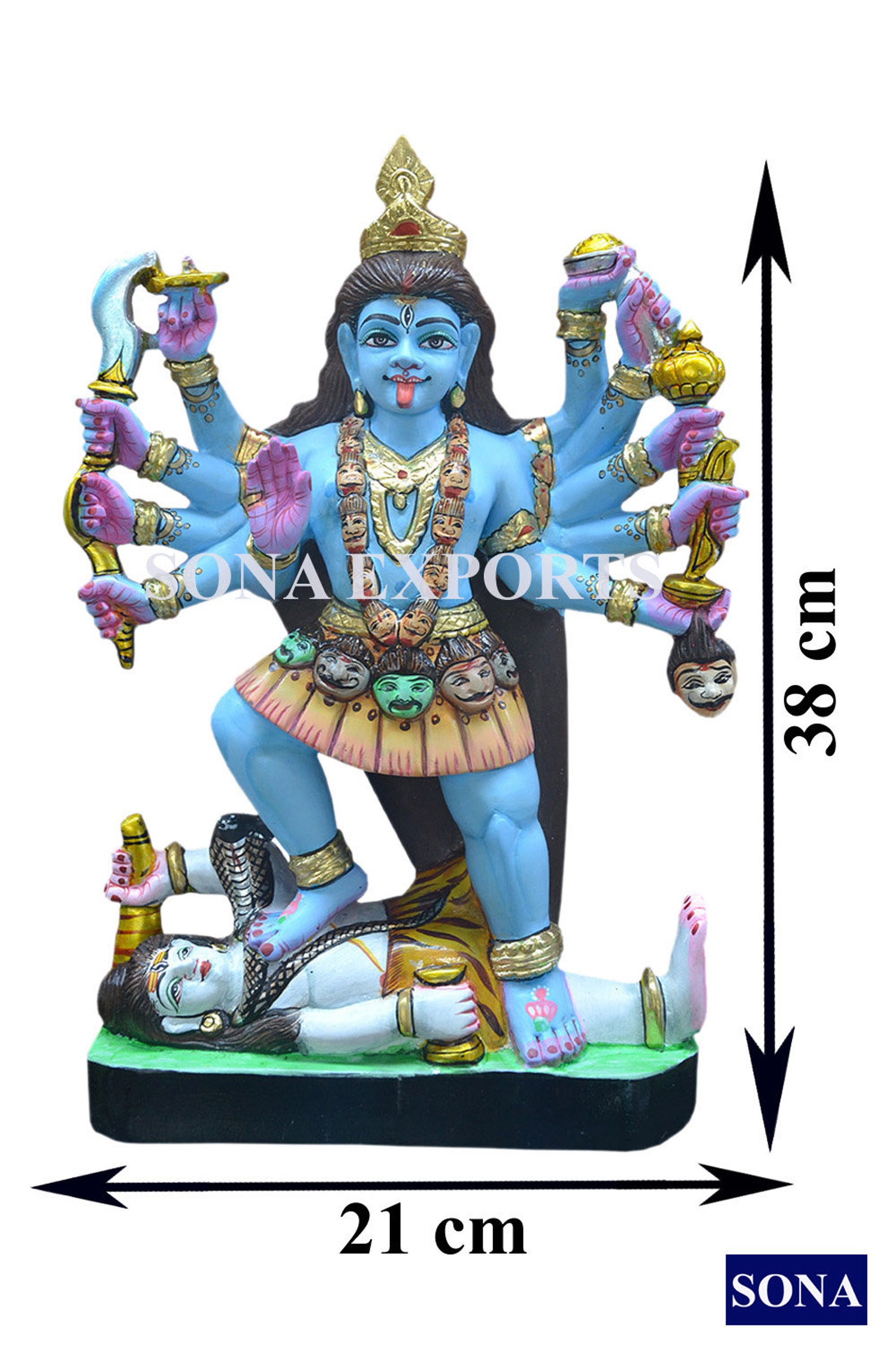 Marble Maha Kali Maa Statue Kaali idols murti Moorti | Etsy