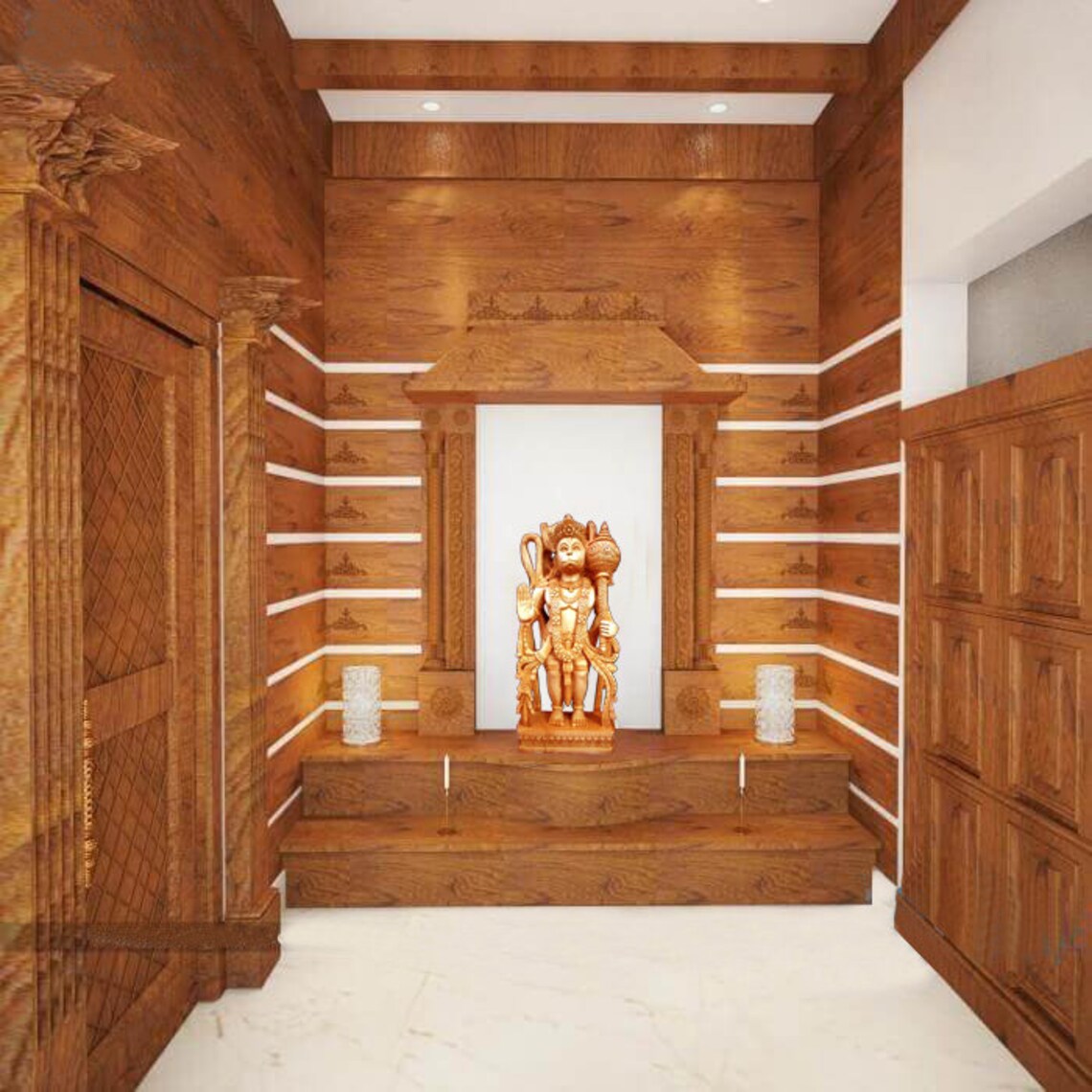 Wooden Hanuman Idols Wooden Hanuman Statue Wooden - Etsy