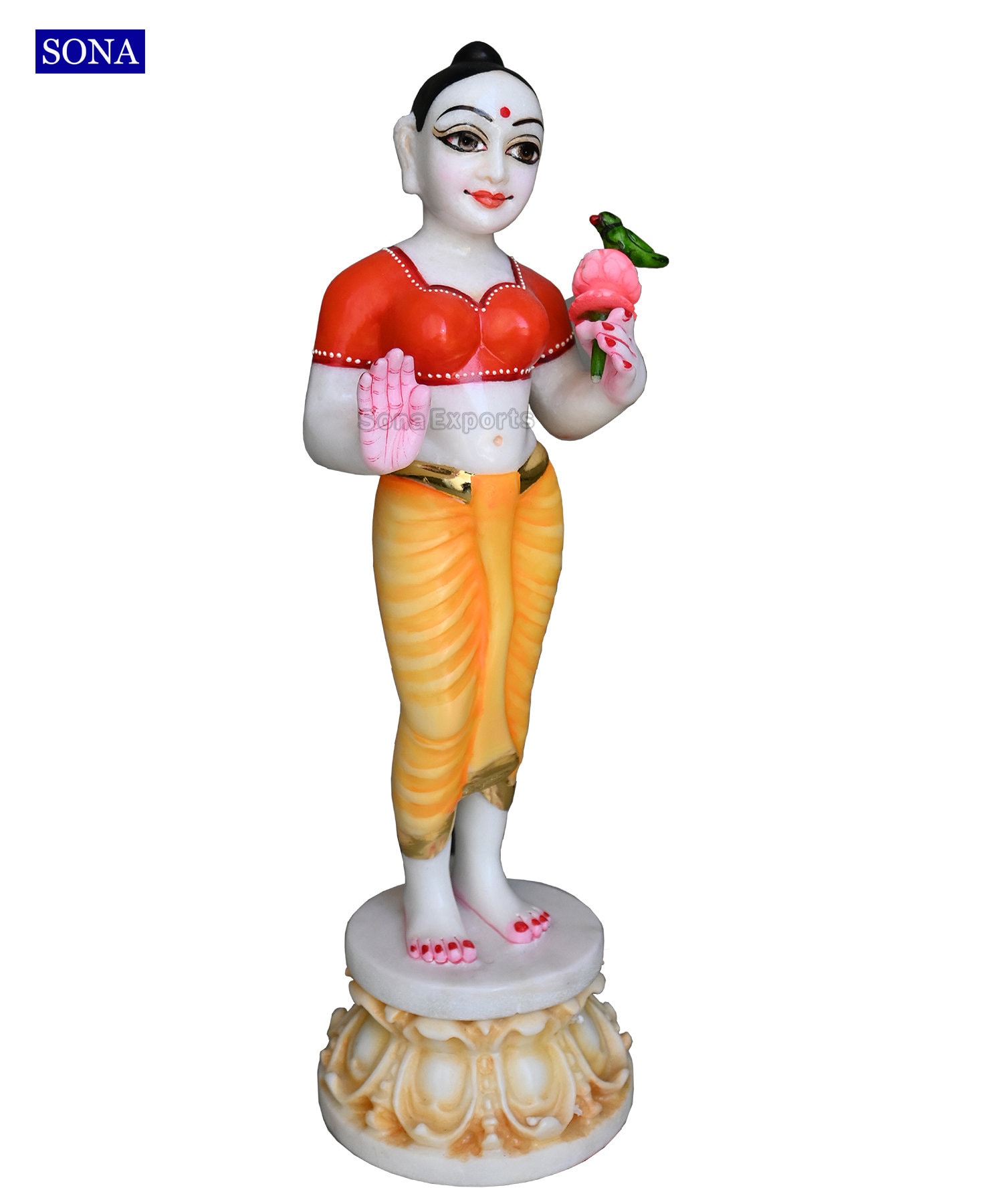 18 Inch Marble Srimati Vrinda Devi Idols, Vrinda Devi Statue, Vrinda ...