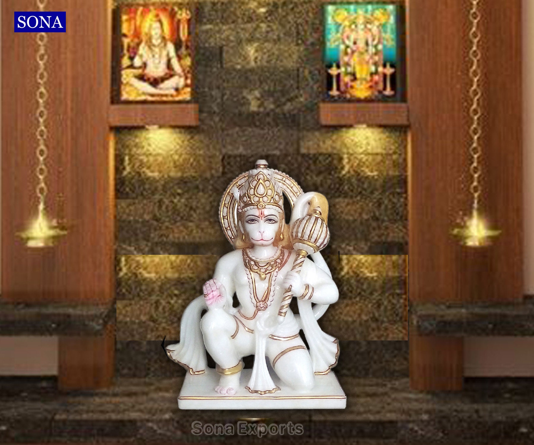 White Marble Hanuman Statue, Marble Hanuman Idols, Marble Hanuman ...