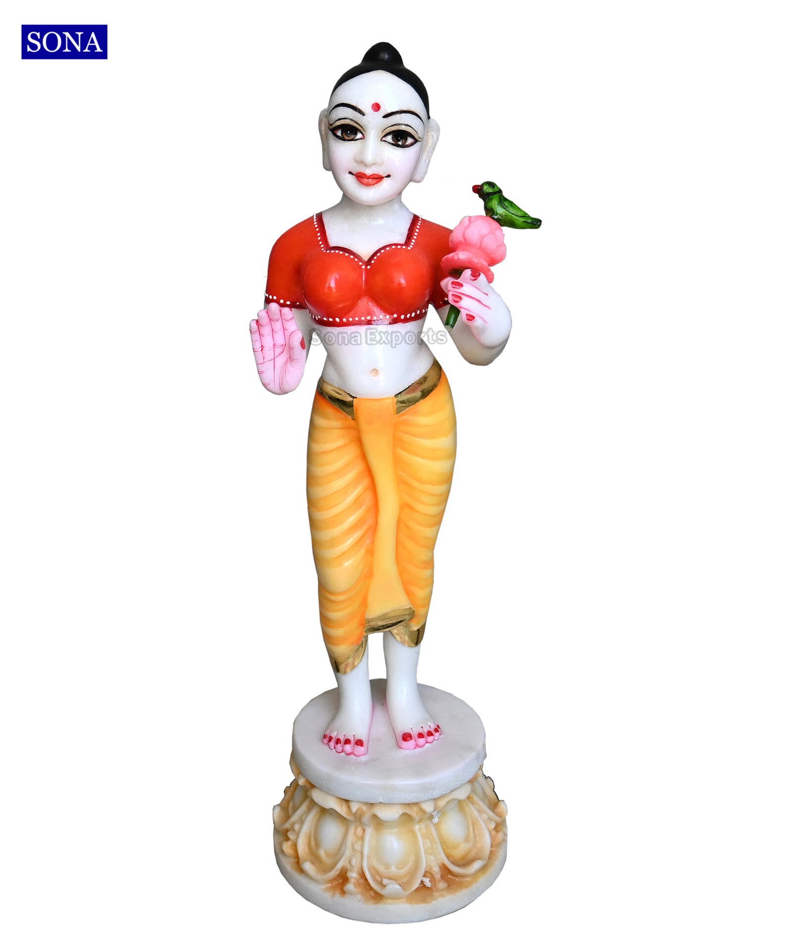 18 Inch Marble Srimati Vrinda Devi Idols, Vrinda Devi Statue, Vrinda ...
