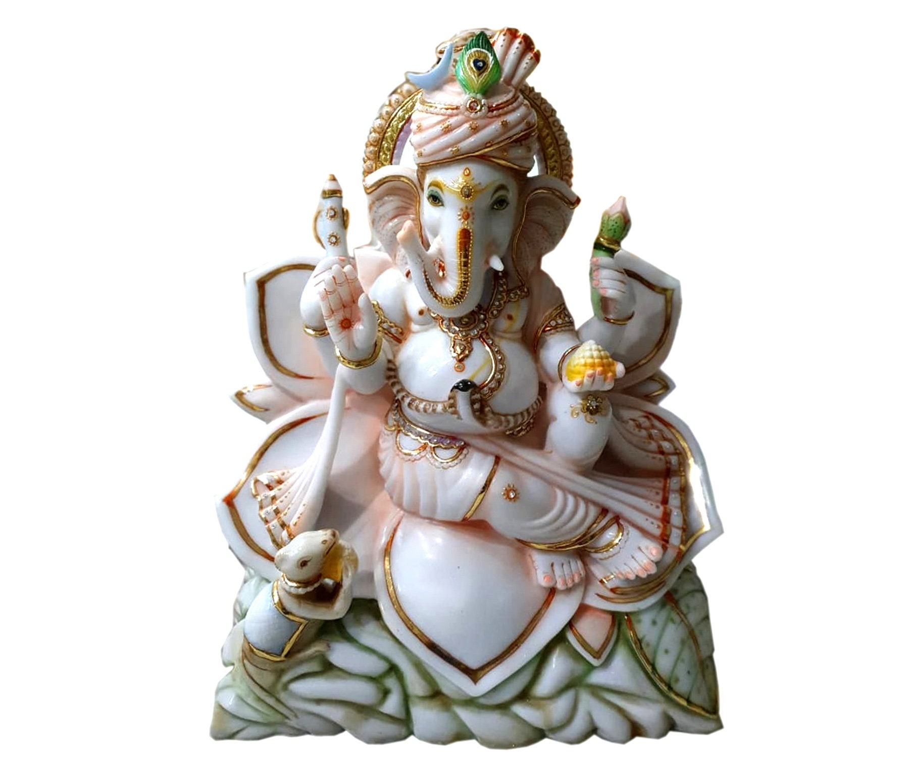 24 Inch Ganesh Statue Cultured Marble Ganesh Statue Ganesh - Etsy