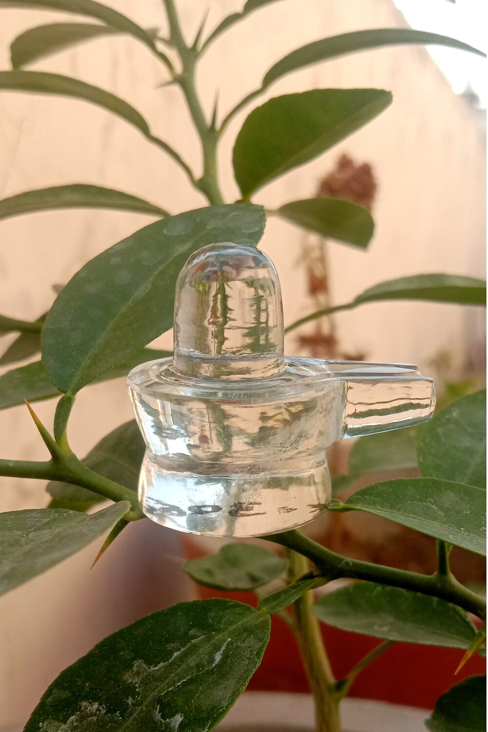 100% Pure Sphatik Crystal Quartz Shivling Religious Shiva Ling Shiv ...