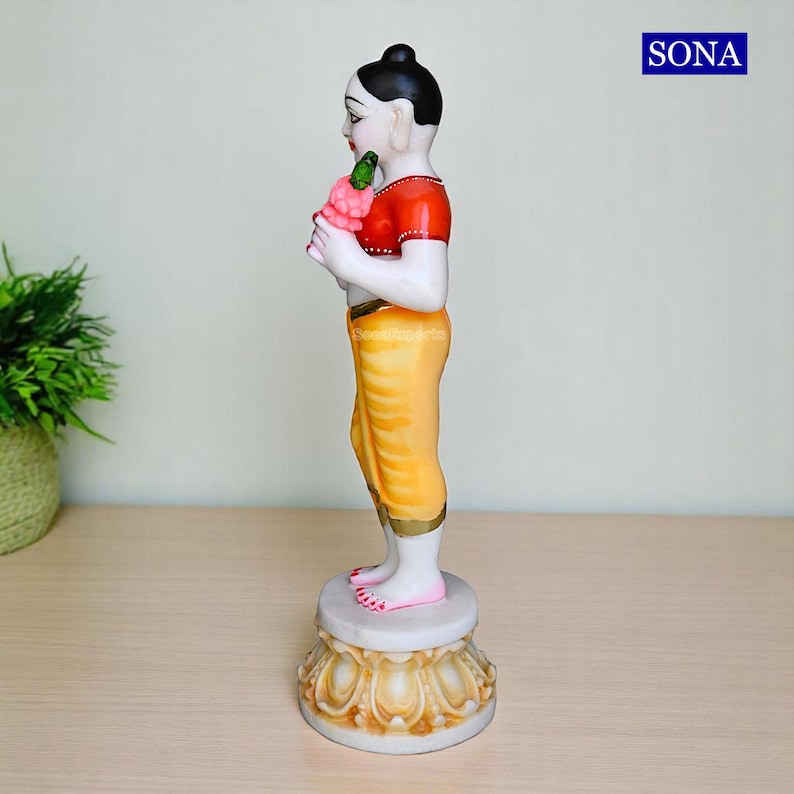 18 Inch Marble Srimati Vrinda Devi Idols, Vrinda Devi Statue, Vrinda ...