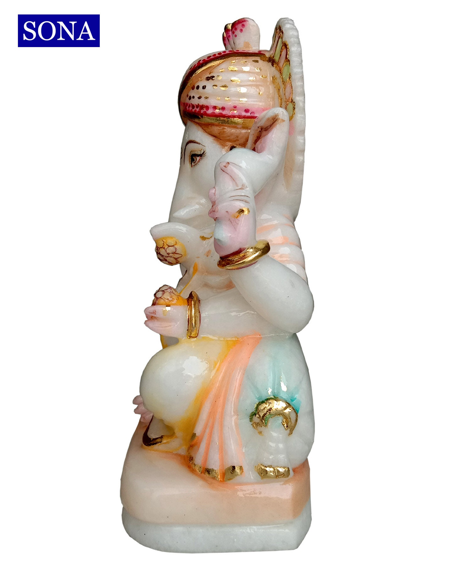 Marble Ganesh Statue Idols Ganesha Murti Hindu Goddeity India - Etsy