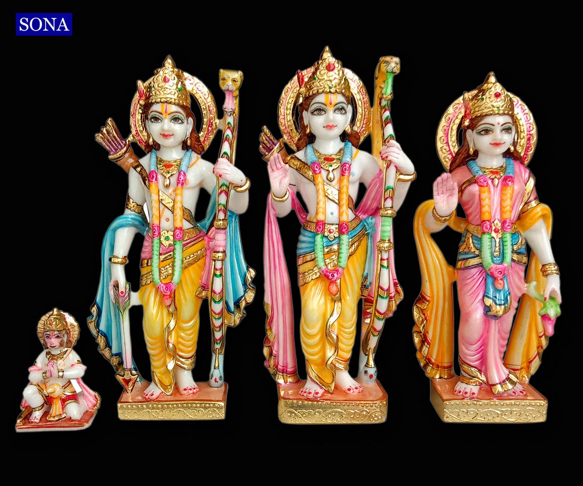 White Marble Ram Darbar Statue , Marble Ram Darbar Idols, Marble Rama ...