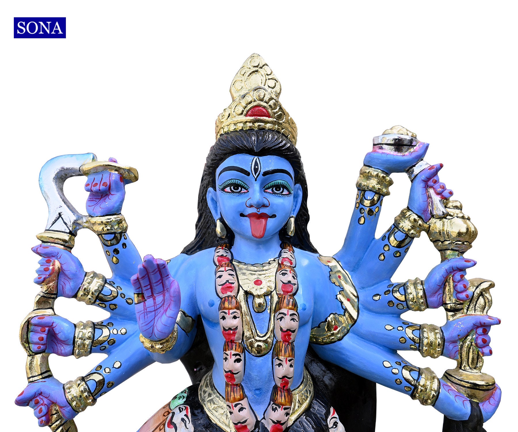 Black Marble Goddess Kali Statue Marble Kaali Statue Kali - Etsy