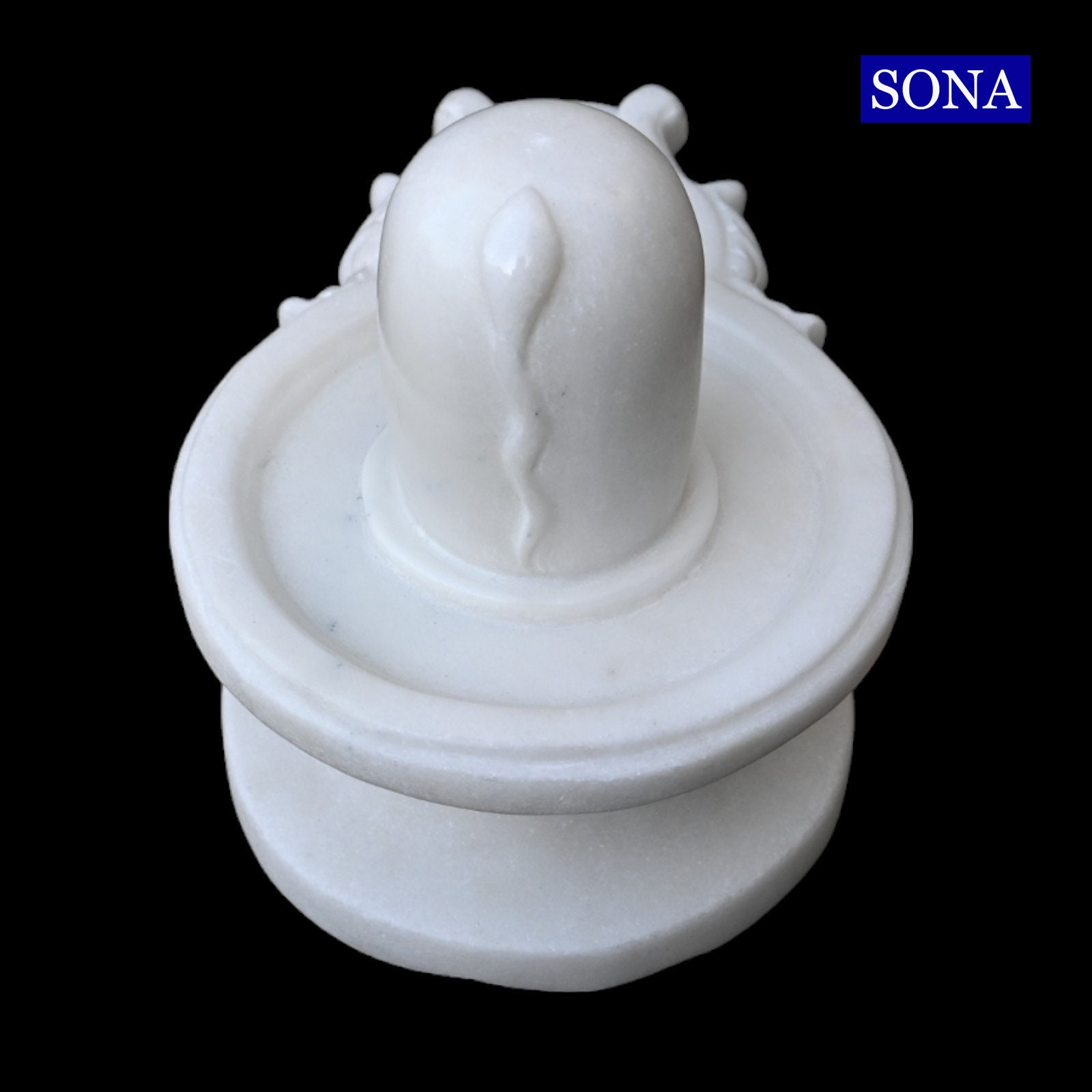 White Shiva Lingam, White Marble Shiva Ling, Natural Stone Shiva Ling ...