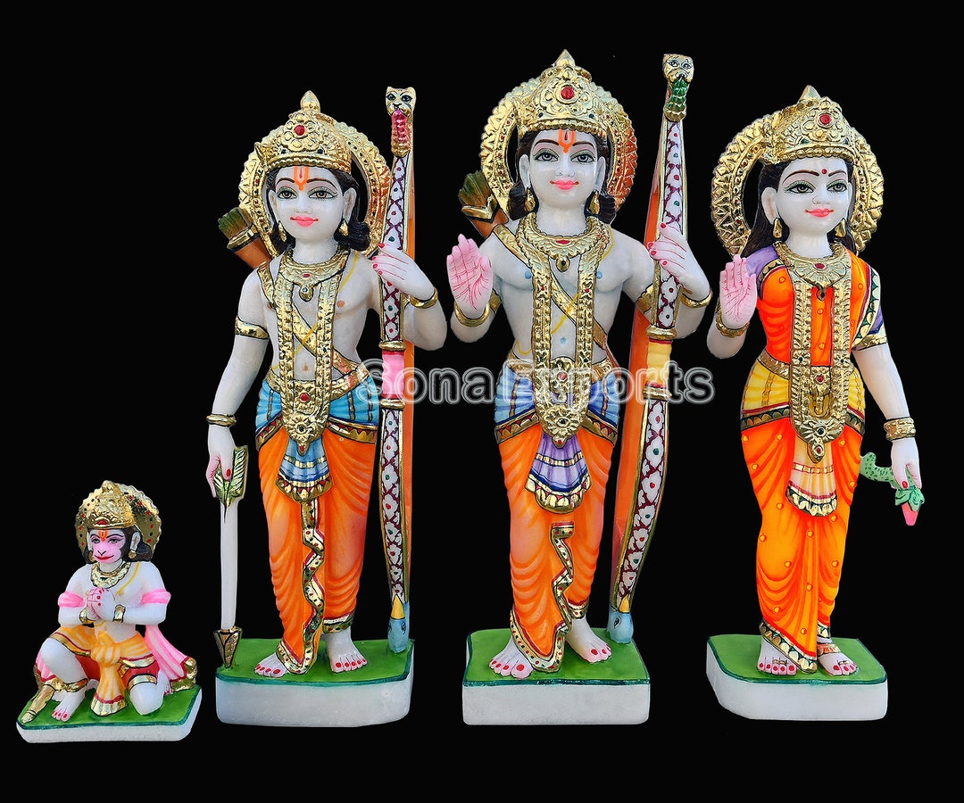 Ram Darbar Ram Parivar Family Statue Idols Moorti Murti Ram Laxman Sita ...