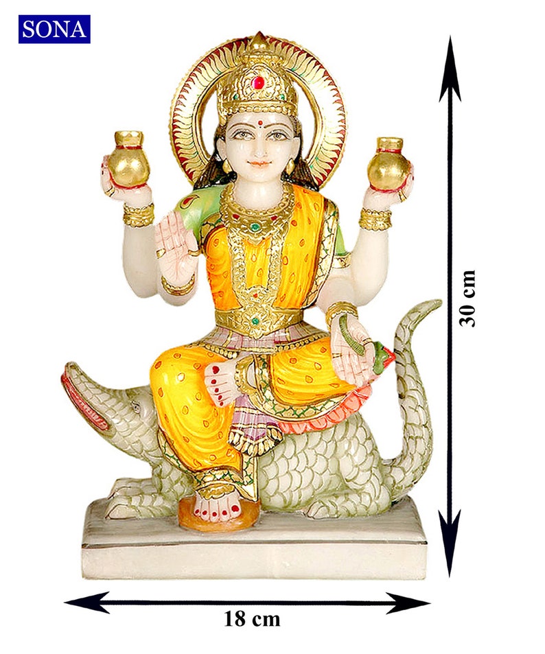 Marble Goddess Maa Ganga Statue Idols Sculptures Mother Ganga Idol ...