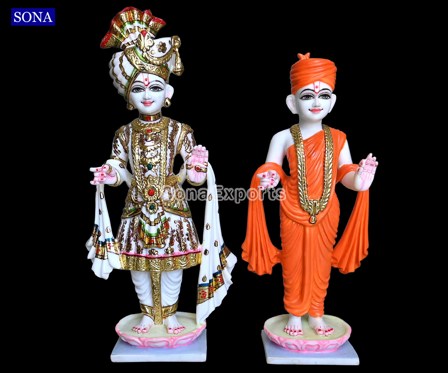 Buy 18 Inch White Swami Narayan Statue, Swaminarayan Statue, Cultured ...