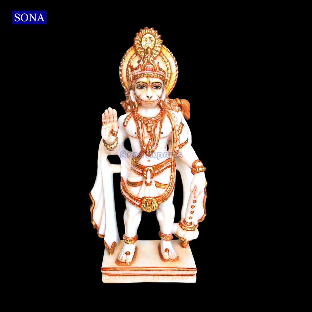 Hanuman Statue Idol Sculpture Murti 13 Inch, Bajrangbali Statue Idol ...