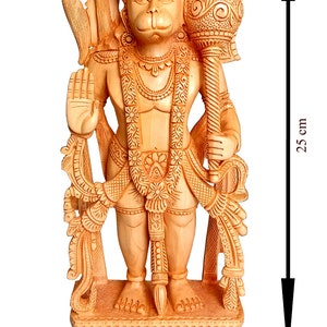 Wooden Hanuman Idols Wooden Hanuman Statue Wooden - Etsy