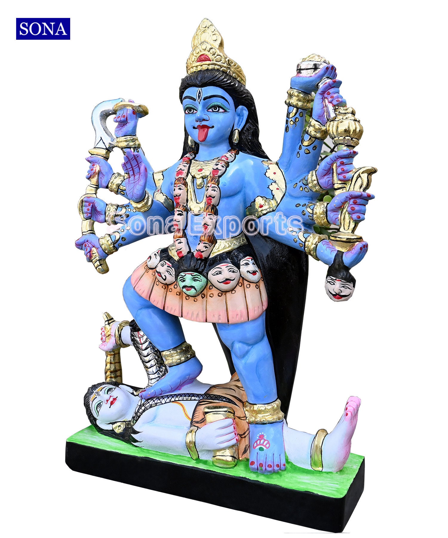 Black Marble Goddess Kali Statue Marble Kaali Statue Kali - Etsy