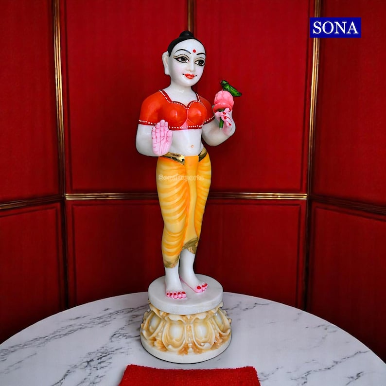 18 Inch Marble Srimati Vrinda Devi Idols, Vrinda Devi Statue, Vrinda ...
