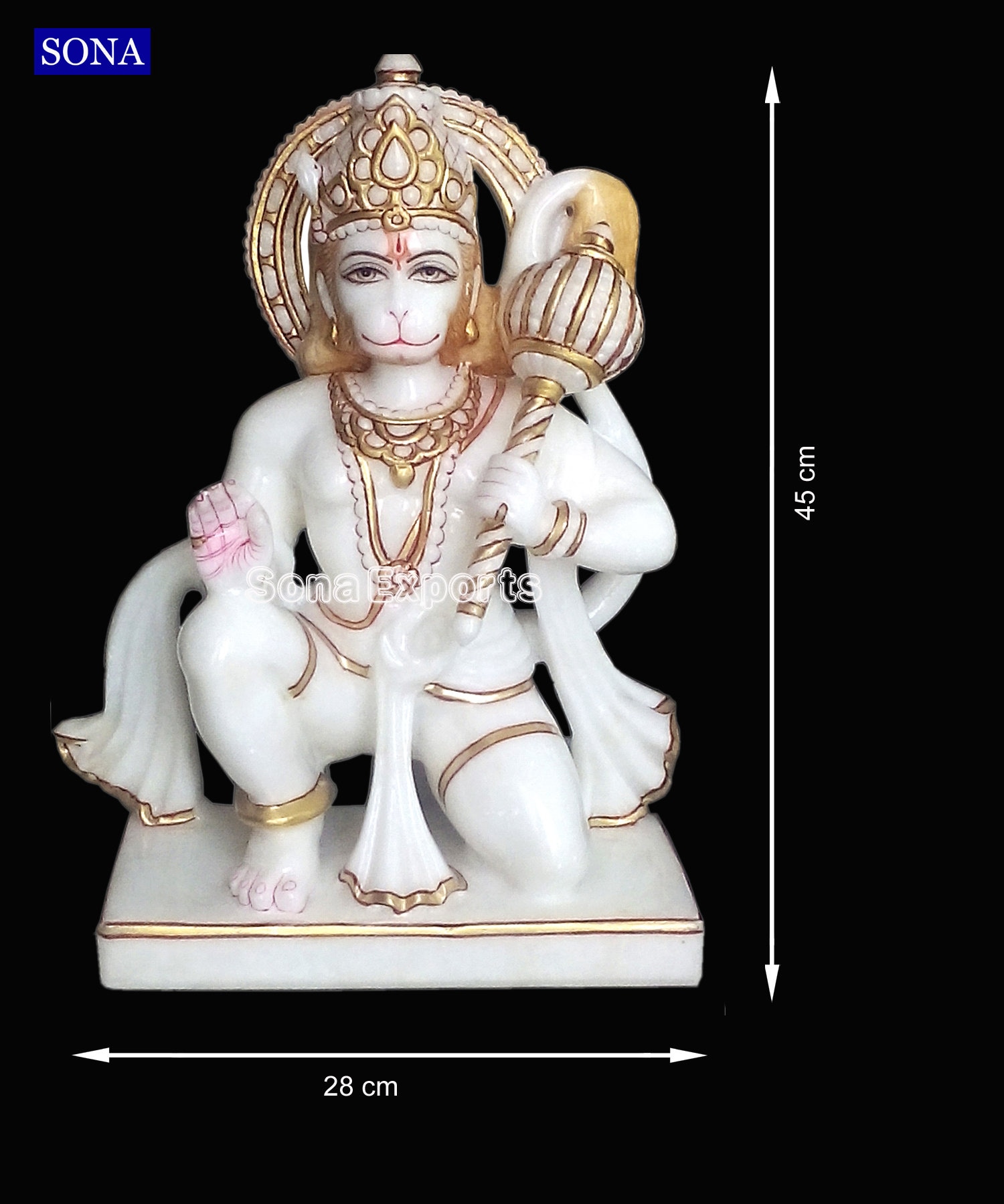 White Marble Hanuman Statue, Marble Hanuman Idols, Marble Hanuman ...