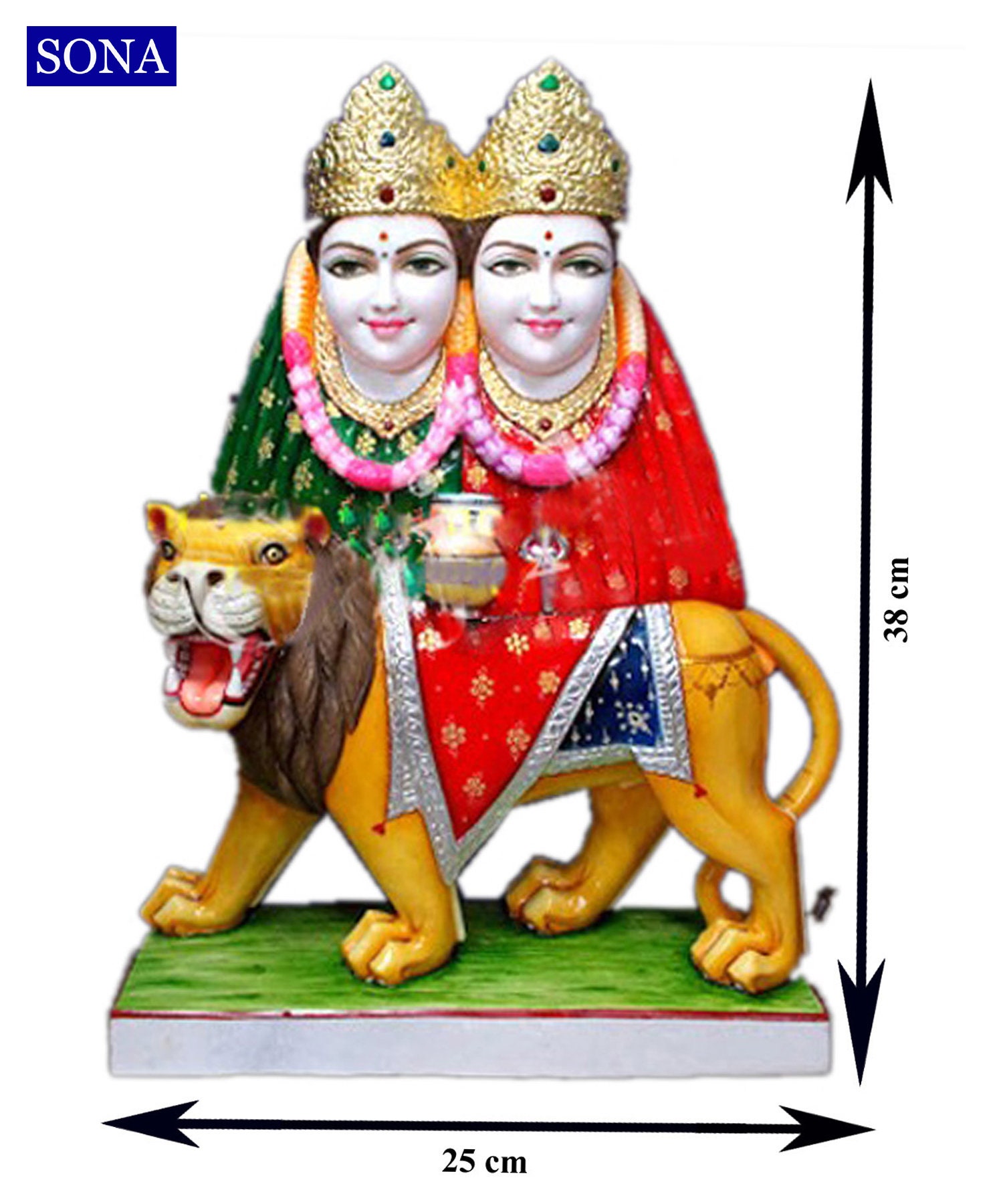 Marble Chamunda Mata Statue. Goddess Chamunda Statue, Chamunda Moorti ...