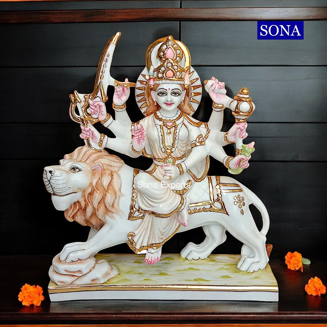 Durga Maa Statue, 12 Inch Goddess Durga Maa Idols Statue Murti, Durga ...