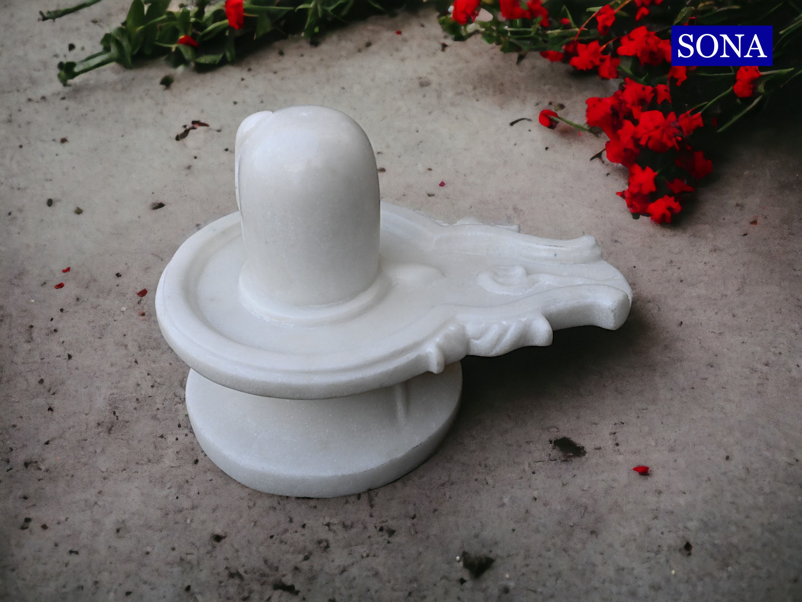 White Shiva Lingam, White Marble Shiva Ling, Natural Stone Shiva Ling ...