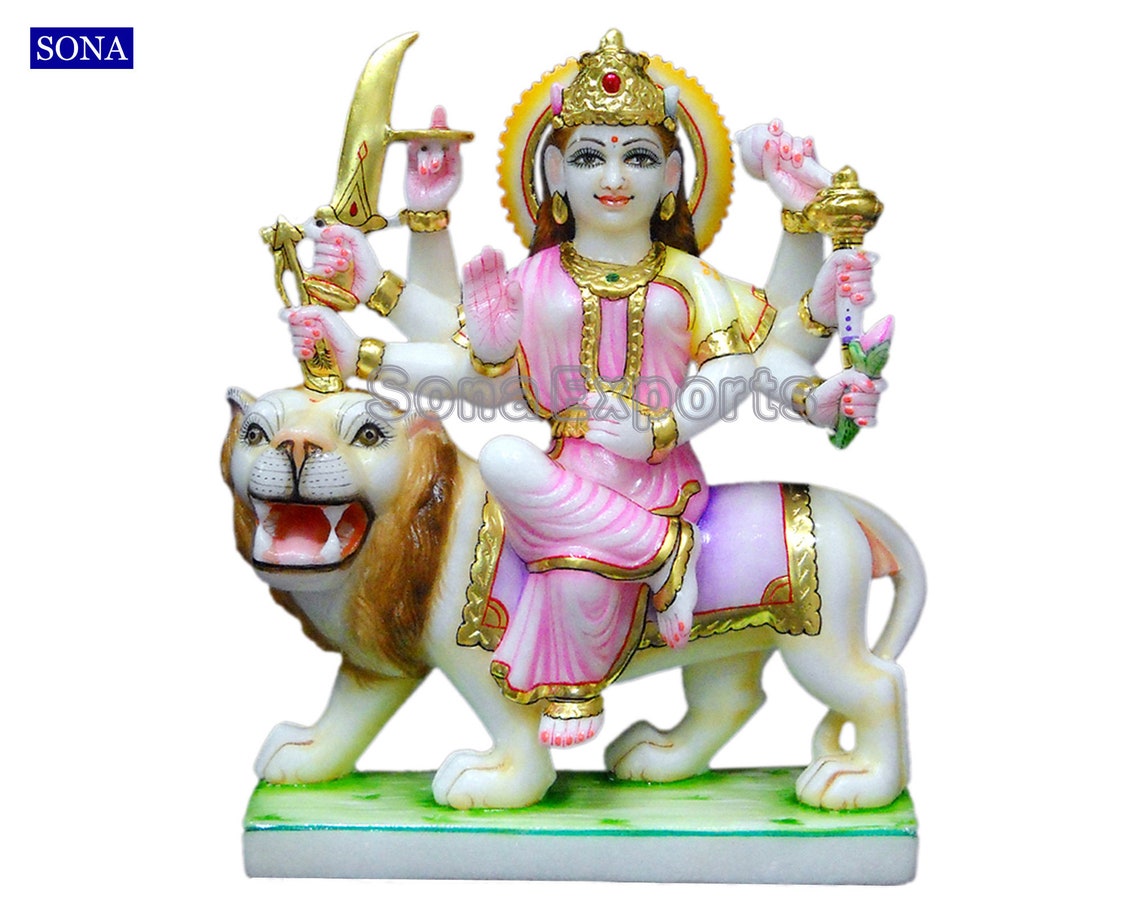 Marble Durga Statue, Marble Durga Idol, Marble Durga Moorti, Ambe Mata ...
