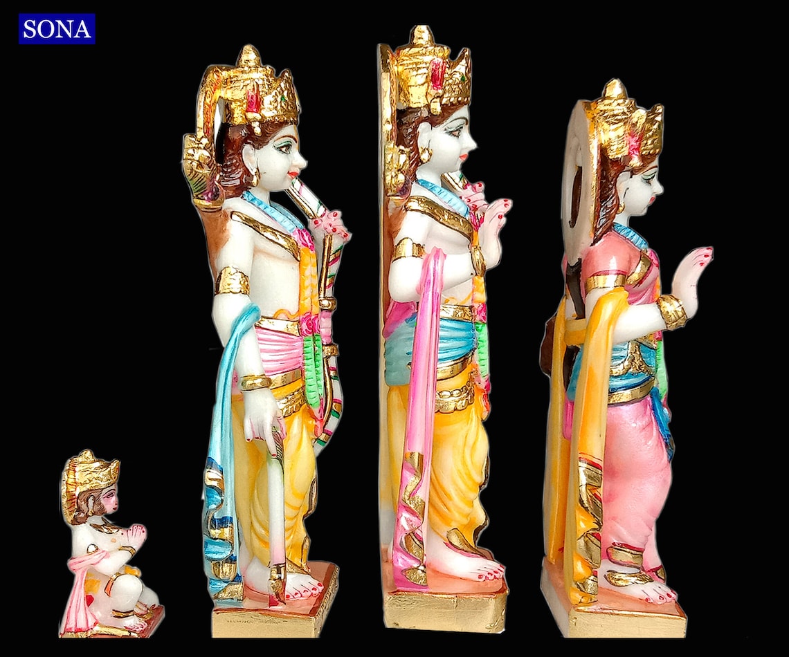 White Marble Ram Darbar Statue , Marble Ram Darbar Idols, Marble Rama ...