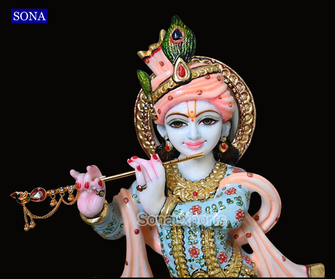 Buy Marble Krishna Statue Marble Krishna Idol Marble Krishna Online in ...