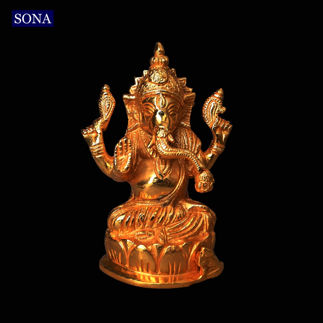 Ganesha Statue Altar Deity Travel Altar Statue Portable Meditation ...