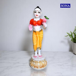 18 Inch Marble Srimati Vrinda Devi Idols, Vrinda Devi Statue, Vrinda ...