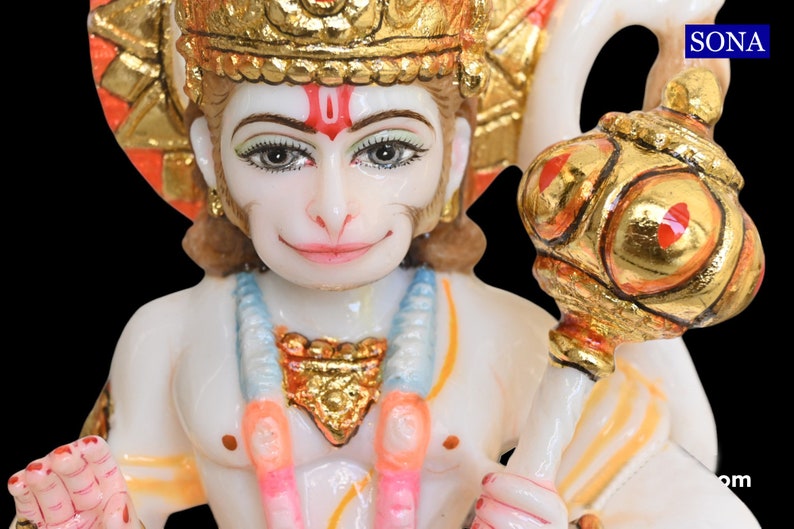 Hanuman Statue 12" Inch Lord Hanuman Idol Hindu Monkey God of Devotion ...