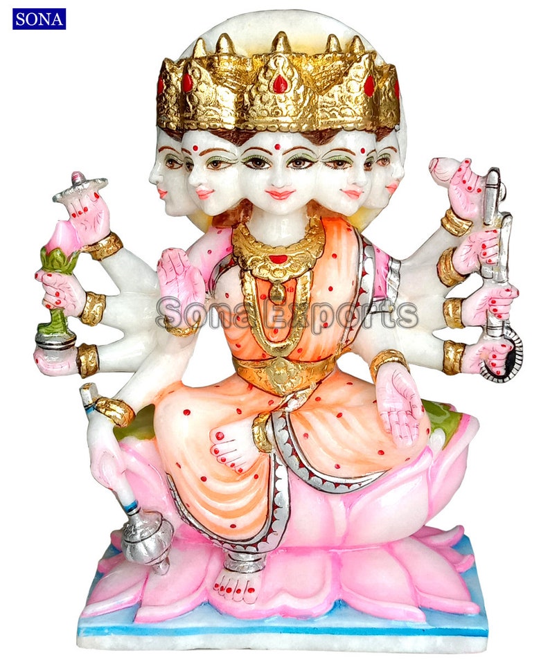 Marble Gayatri Statue Goddess Gayatri Idols Marble Gayatri - Etsy