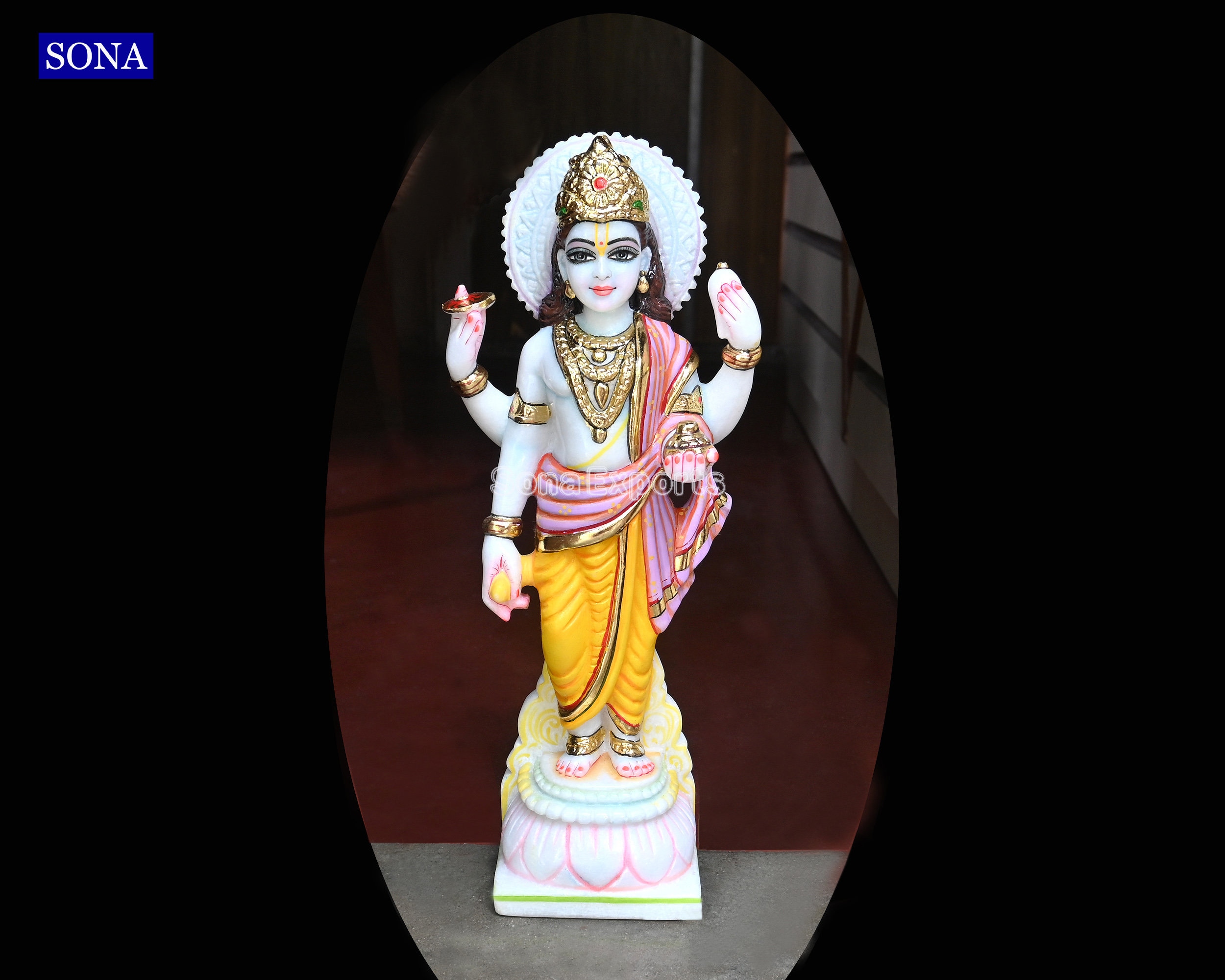 Marble Dhanvantari Statue, Marble Dhanvantri Idol, Dhanwantri Idol ...