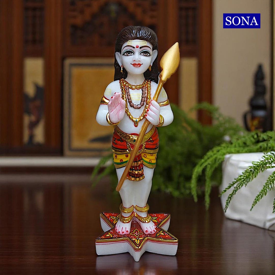 Handcrafted Lord Murugan Idols – Traditional South Indian God Devotee ...