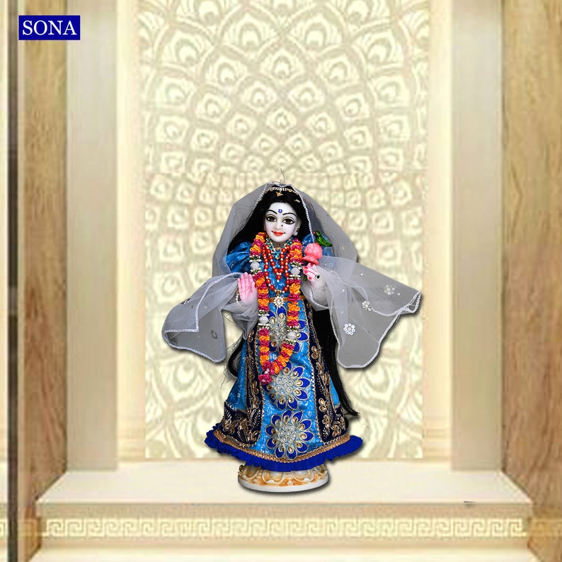 18 Inch Marble Srimati Vrinda Devi Idols, Vrinda Devi Statue, Vrinda ...