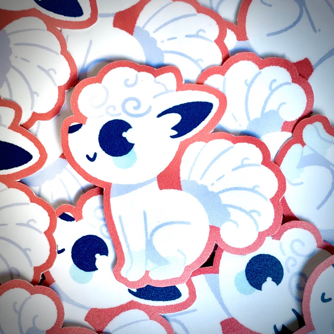 Alolan Vulpix matte Vinyl Sticker - Etsy
