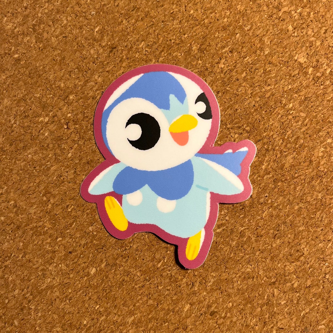 Piplup Matte Vinyl Sticker - Etsy