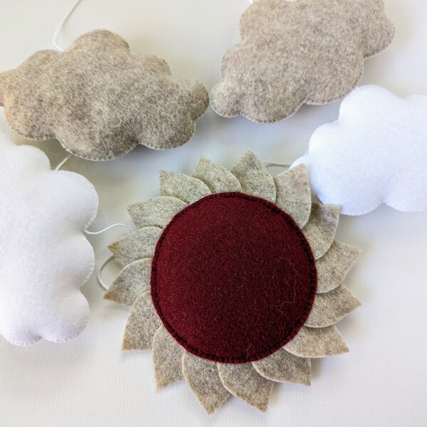 Felt Sun - Etsy